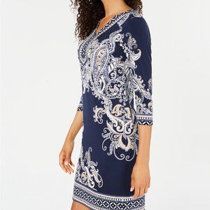 JM Collection | Dresses | Jm Collection Printed Studded Dress | Poshmark